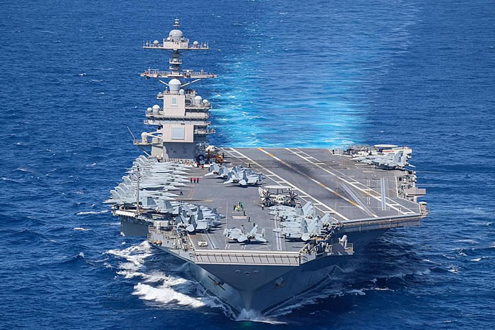 EE.UU. El Pentágono incorpora al súper portaaviones “Gerald Ford” a ...