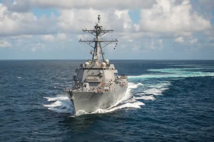 La Marina de los EE. UU. dice que el USS John Finn realizó un tránsito ...